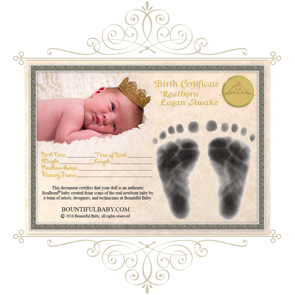 Realborn® Logan Awake (19.5" Reborn Doll Kit) - Bountiful Baby (DP ...